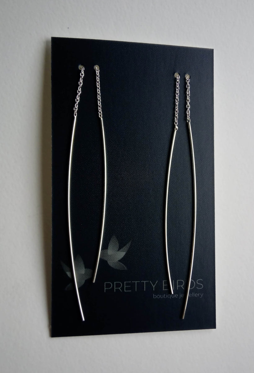Arc Thread Earrings – Pretty Birds Jewellery